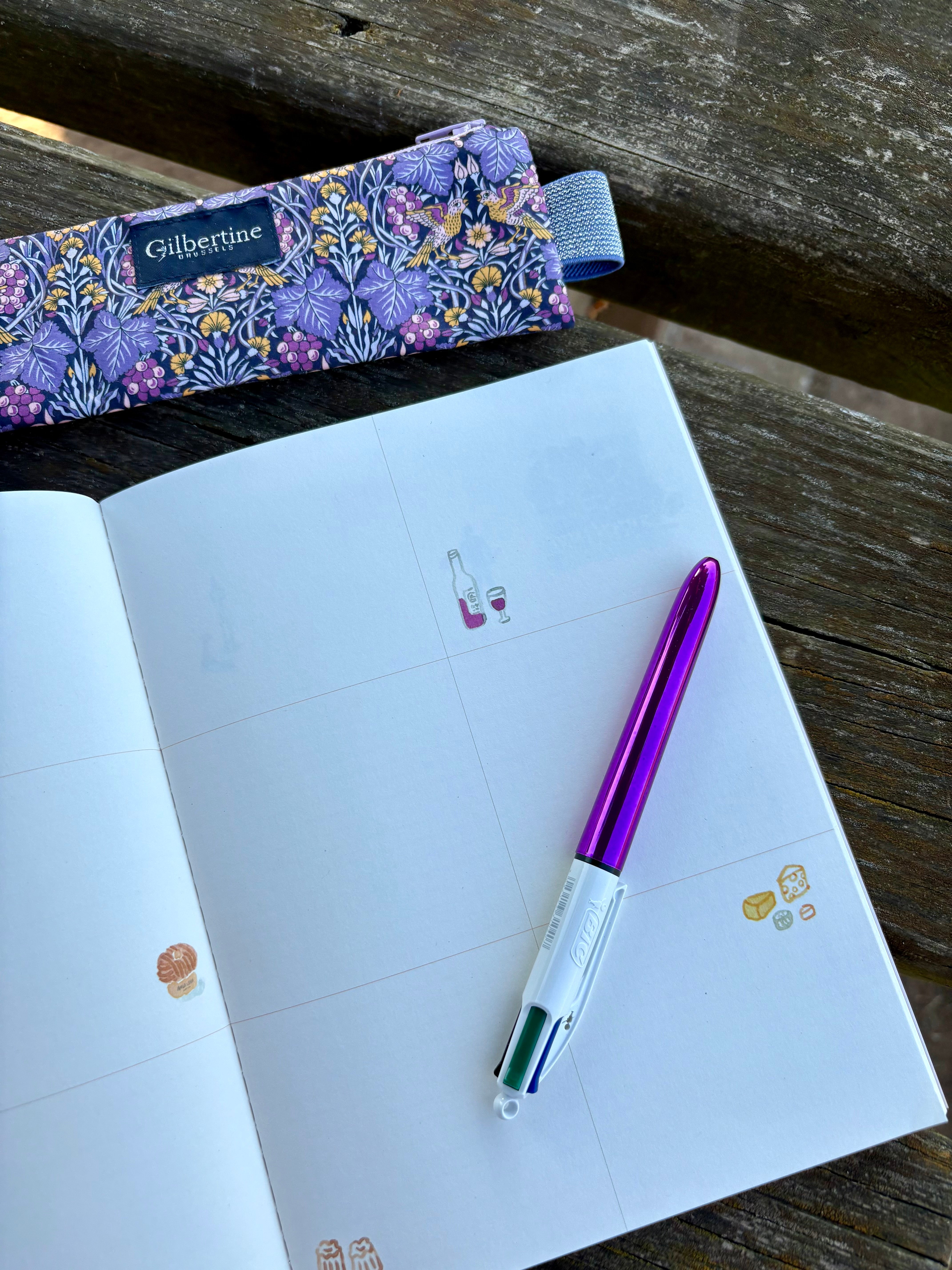 Trousse Carnet [élastique] – Gilbertine Brussels